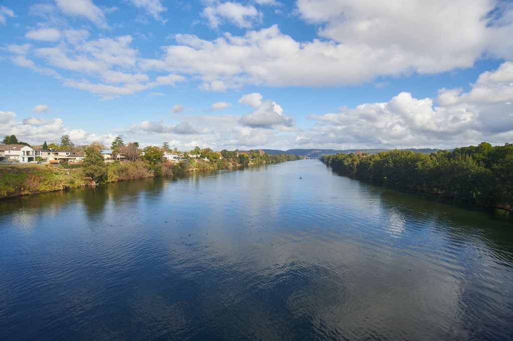 The great river walk, a nice cycleway loop around the river at Penrith.