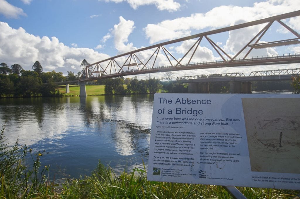 The great river walk, a nice cycleway loop around the river at Penrith.